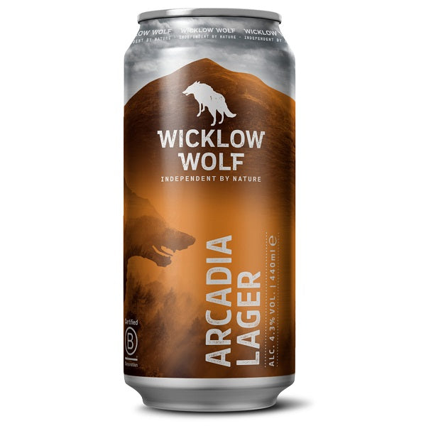 Wicklow Wolf Arcadia Gluten Free Lager 440ml - Ardkeen Quality Food Store
