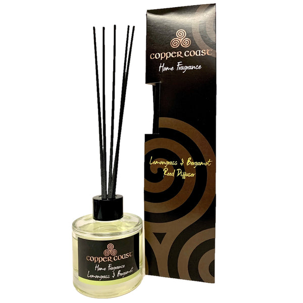 Copper Coast Home Fragrance Lemongrass & Bergamot Reed Diffuser 100ml ...