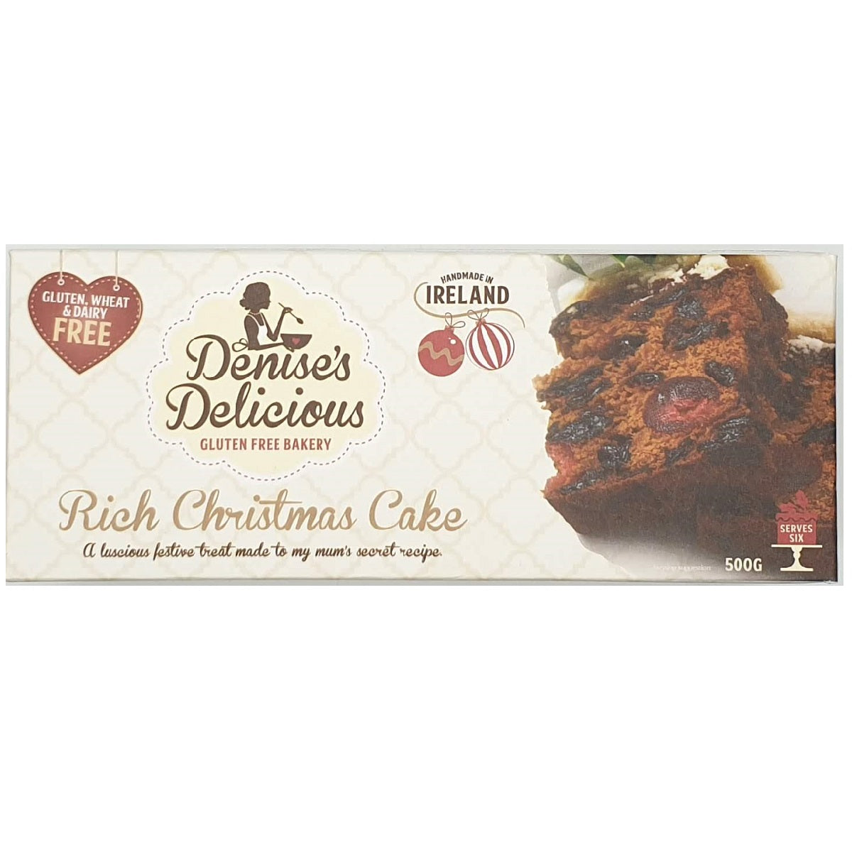 Denise’s Delicious Gluten Free Bakery Rich Christmas Cake 500g ...