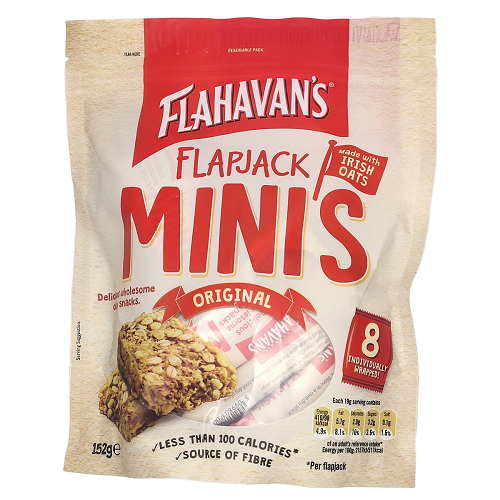 Flahavan's Flapjack Mini's Original 8 individually wrapped - Ardkeen ...