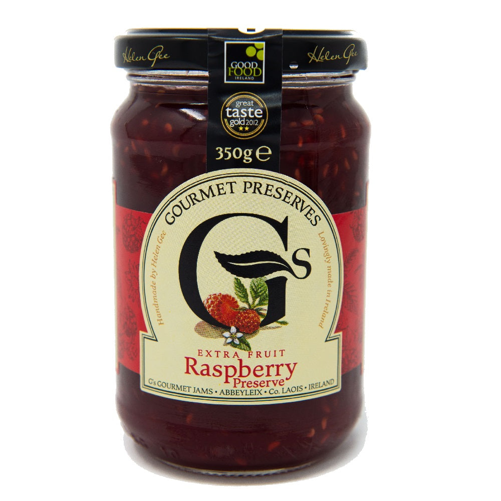 G's Gourmet Preserves Raspberry Jam 340g - Ardkeen Quality Food Store