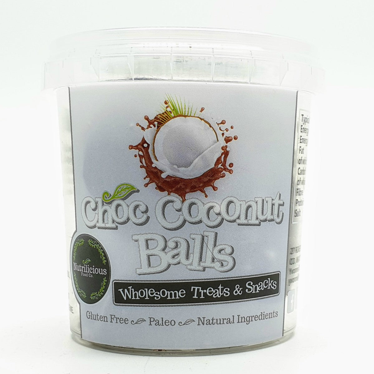 Nutrilicious Food Co. Choc Coconut Balls 70g - Ardkeen Quality Food Store
