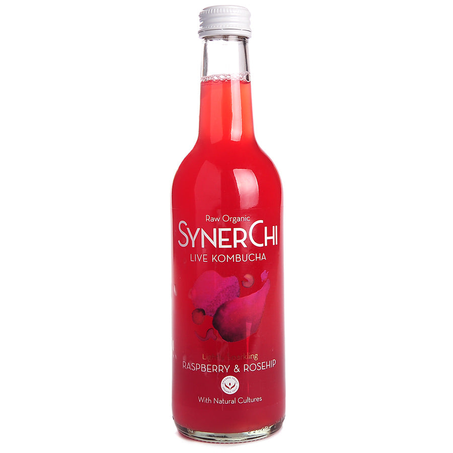 SynerChi Raspberry & Rosehip Kombucha 330ml - Ardkeen Quality Food Store
