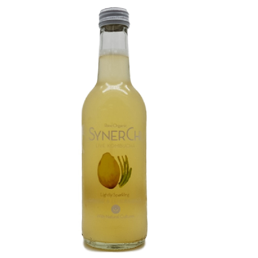 SynerChi Sparkling Kombucha Ginger & Lemongrass 330ml - Ardkeen Quality ...